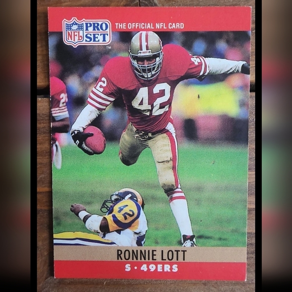 Topps | Toys | Ronnie Lott 2 Pc Lot Including 1982 Rookie Cards And Rare Sticker 2nd Year | Poshmark